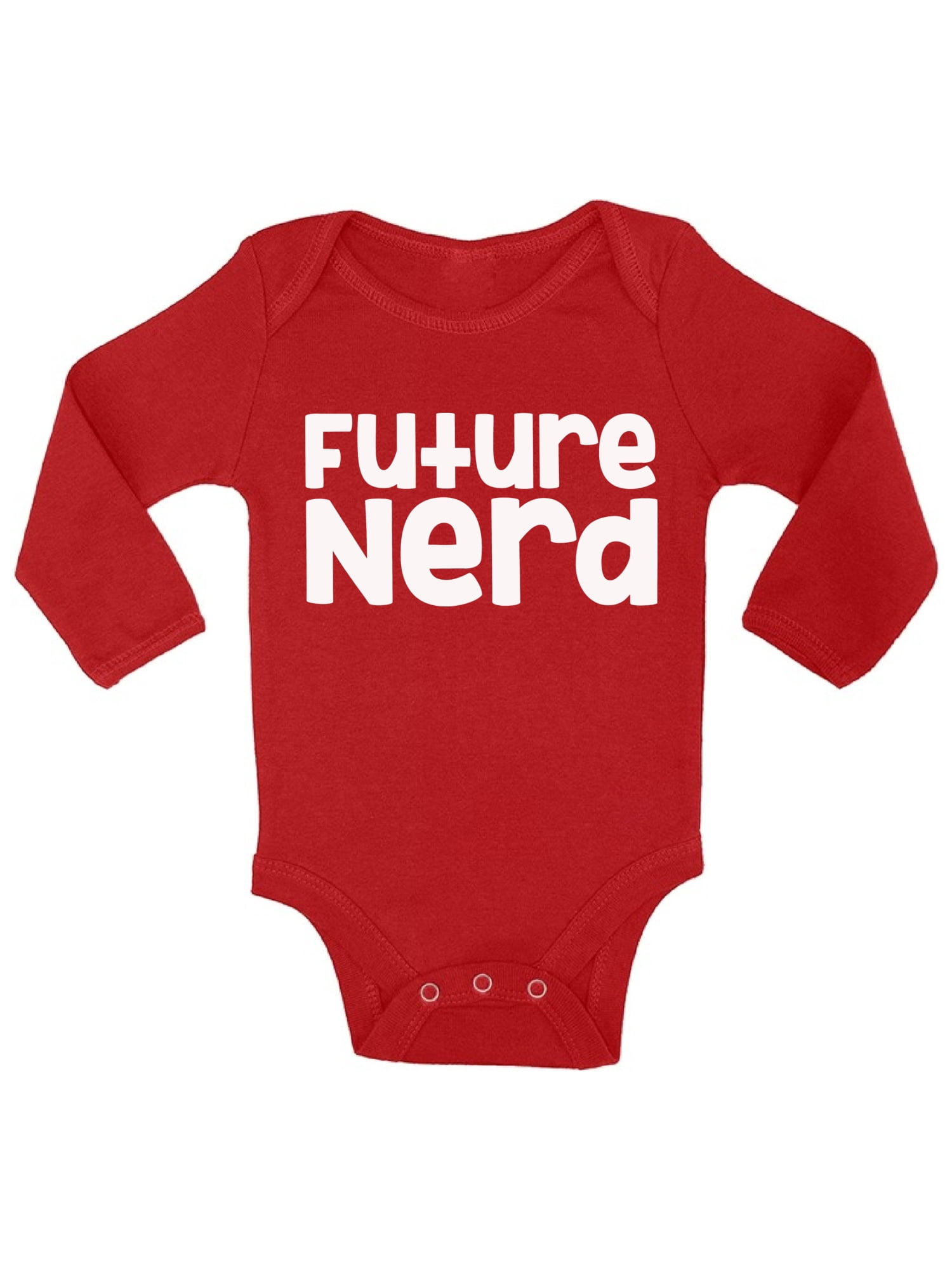 Awkward Styles Future One Piece Nerd Baby Clothes Funny Nerd Bodysuit ...