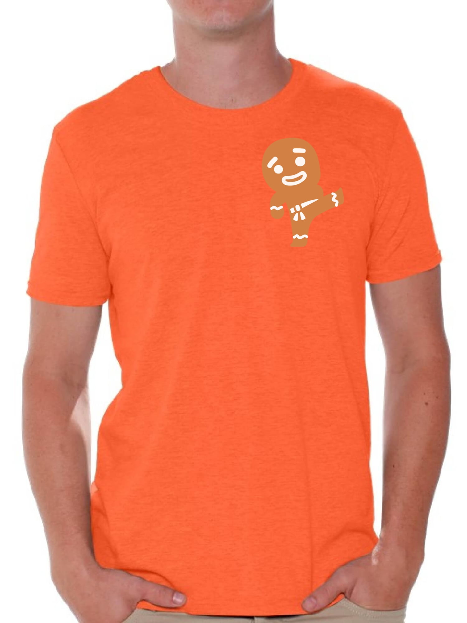 Awkward Styles Gingerbread Ninja Pocket Tshirt for Christmas Men's Ugly ...