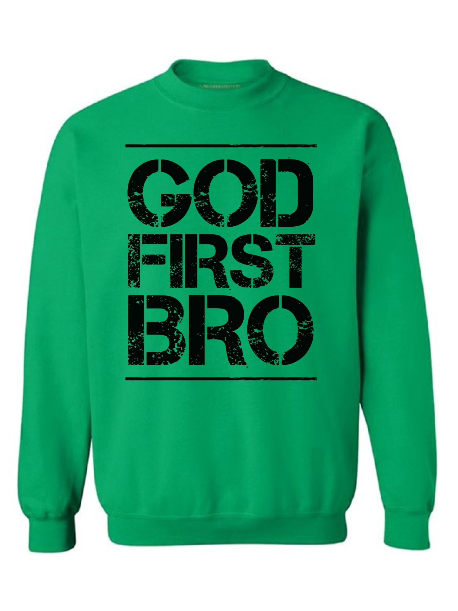 Awkward Styles God First Bro Crewneck Christian Crewneck for Her Jesus ...