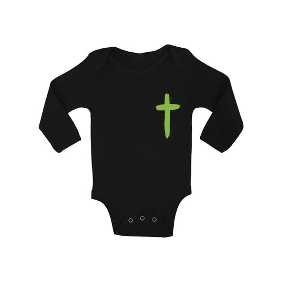 Awkward Styles Green Cross Baby Bodysuit Long Sleeve One Piece for ...