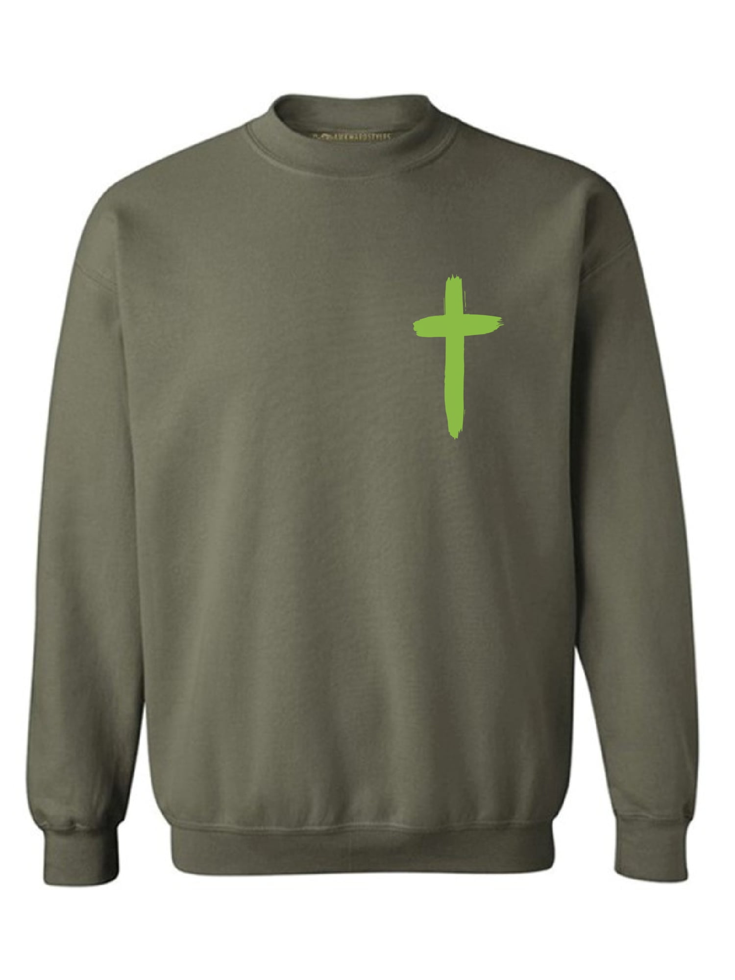 Awkward Styles Green Cross Unisex Crewnecks Christian Crewneck for Her ...