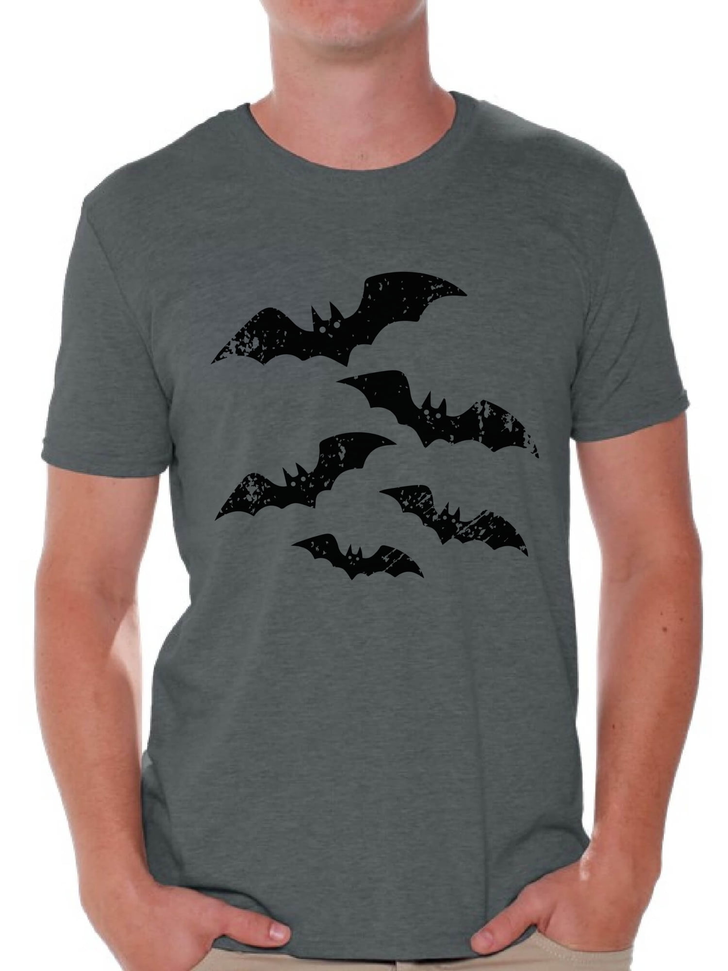 Awkward Styles Halloween Bats Tshirt Men's Halloween Shirt Scary Bats T ...