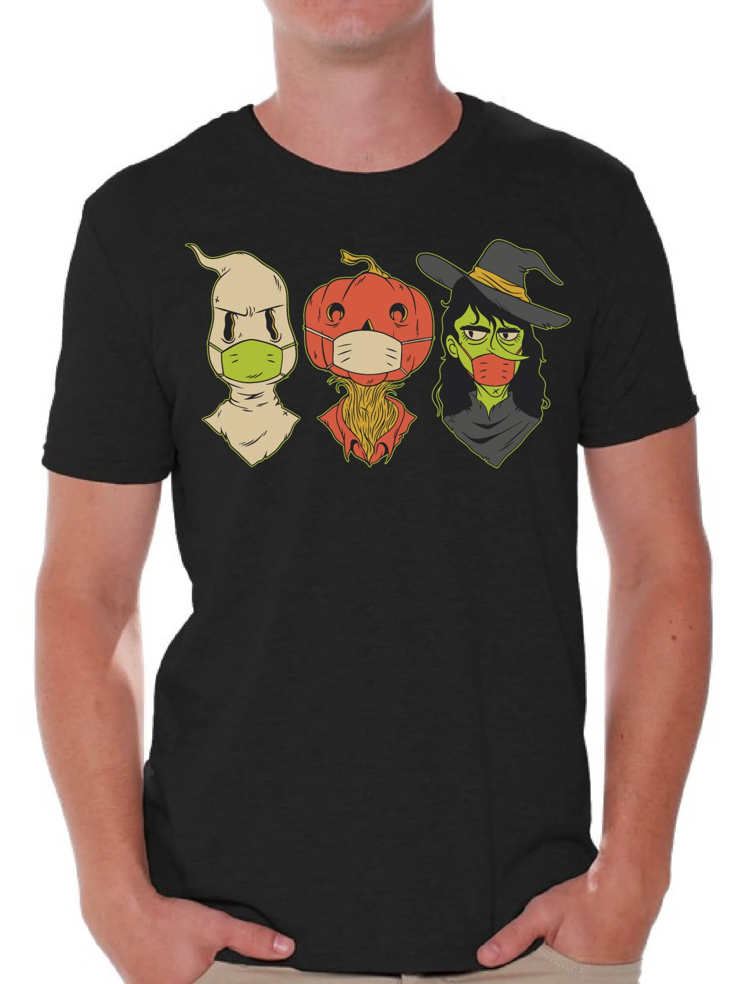 Awkward Styles Halloween Mens Shirts Halloween Creatures in Face Masks ...