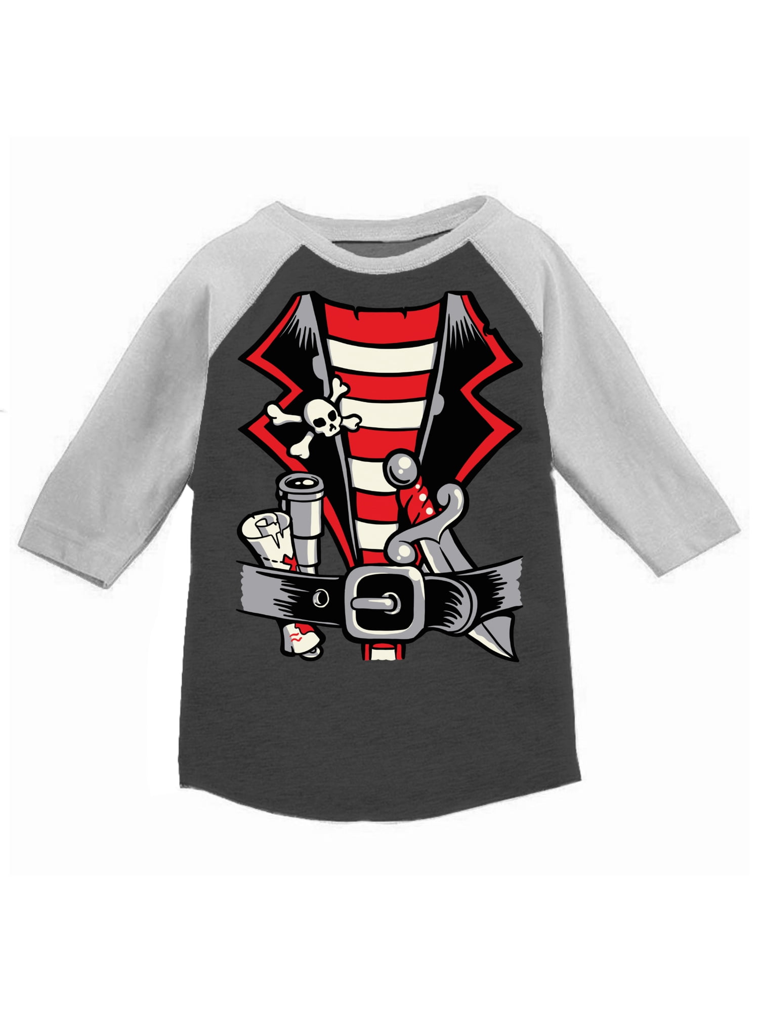 Awkward Styles Halloween T-Shirt Pirate Toddler Raglan Shirt - Walmart.com