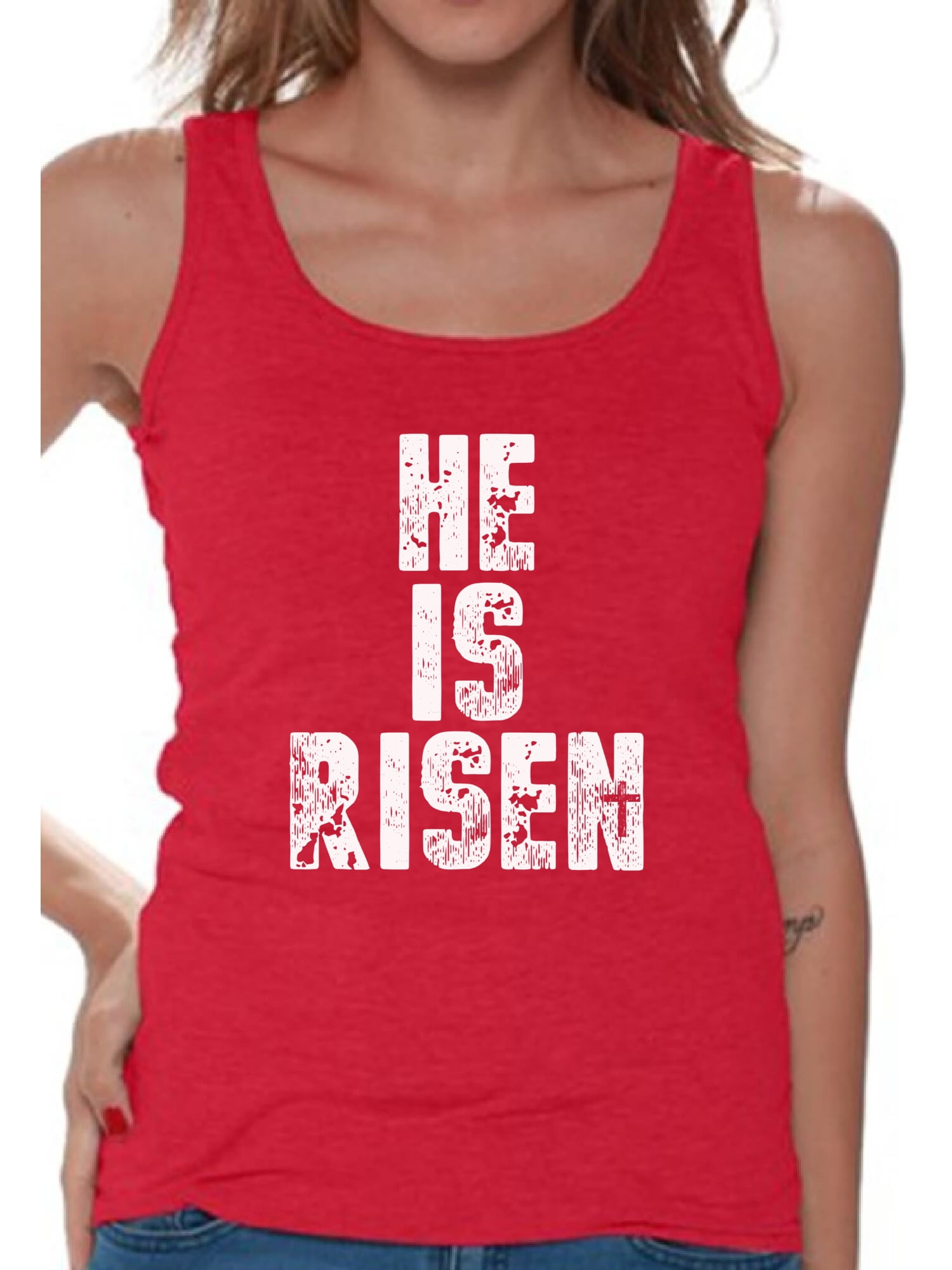Awkward Styles He is Risen Tank Top for Women Christian Clothes for ...