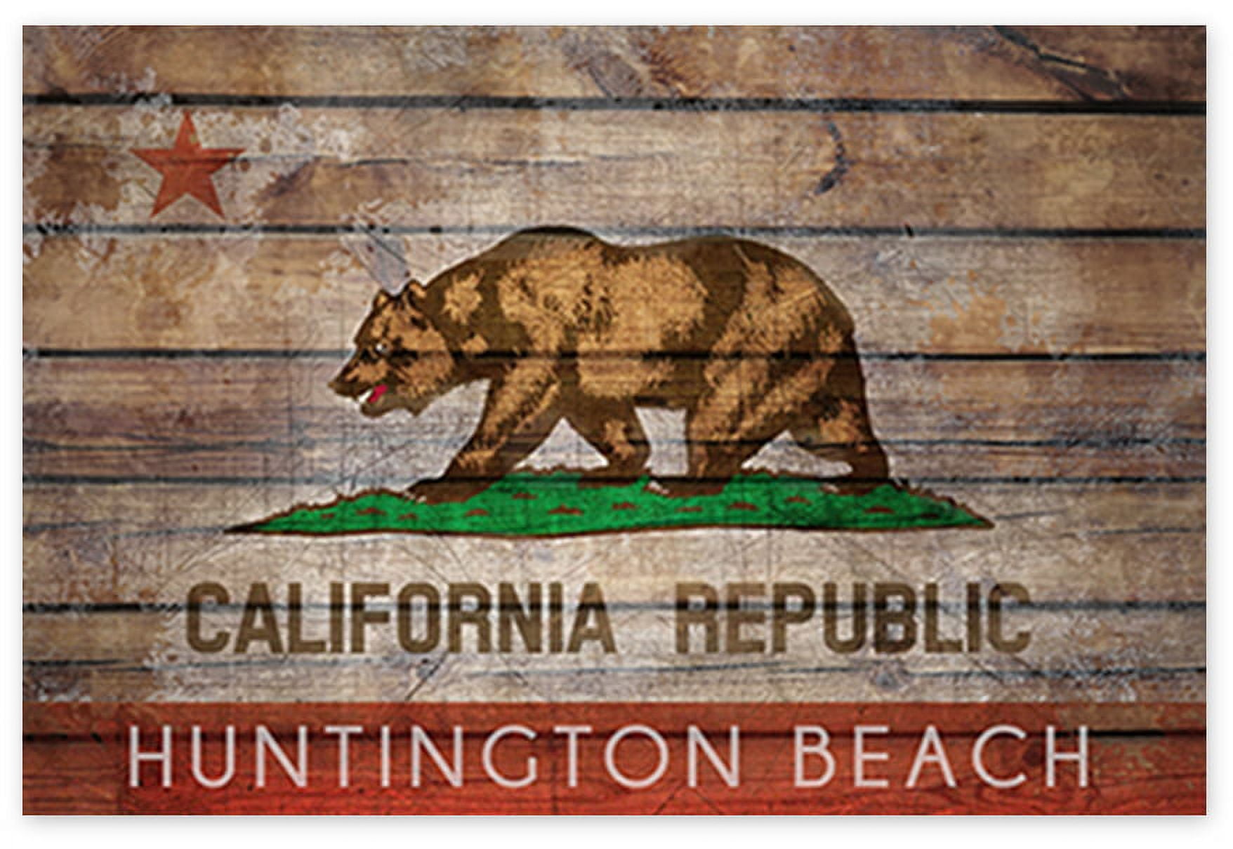Awkward Styles Huntington Beach Printed Picture California Flag Decals ...