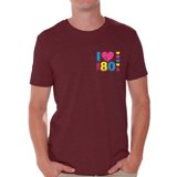 Awkward Styles I Love the 80's Men's Shirt 80s Pocket T Shirts 80s ...