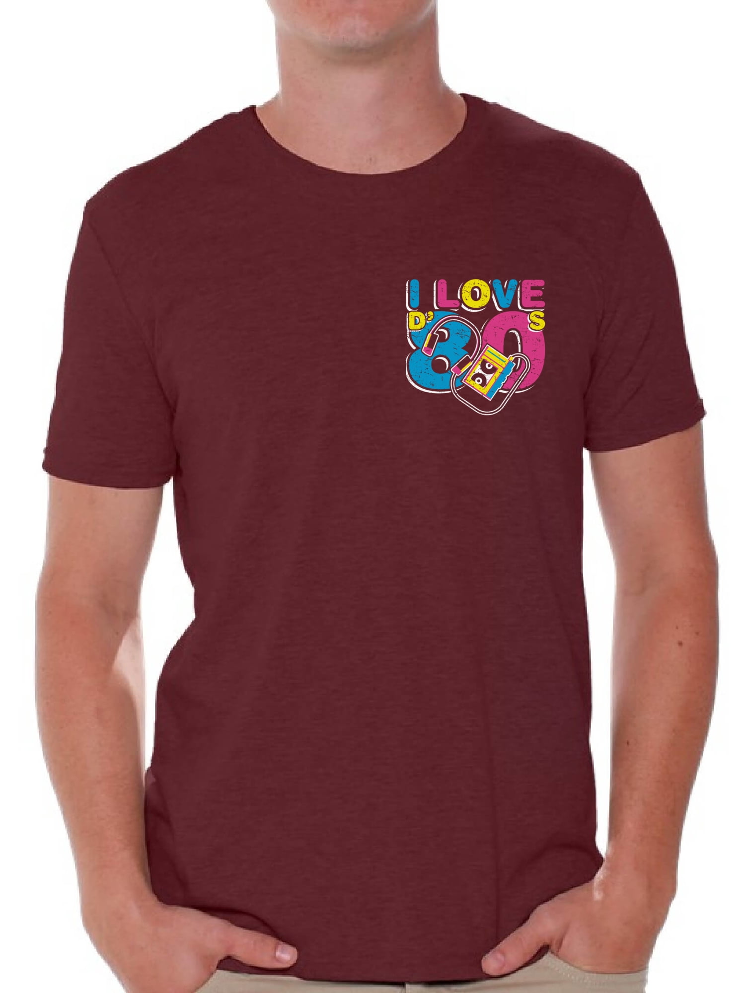 Awkward Styles I Love D' 80s Tshirts 80s Costumes for Men 80s Pocket ...
