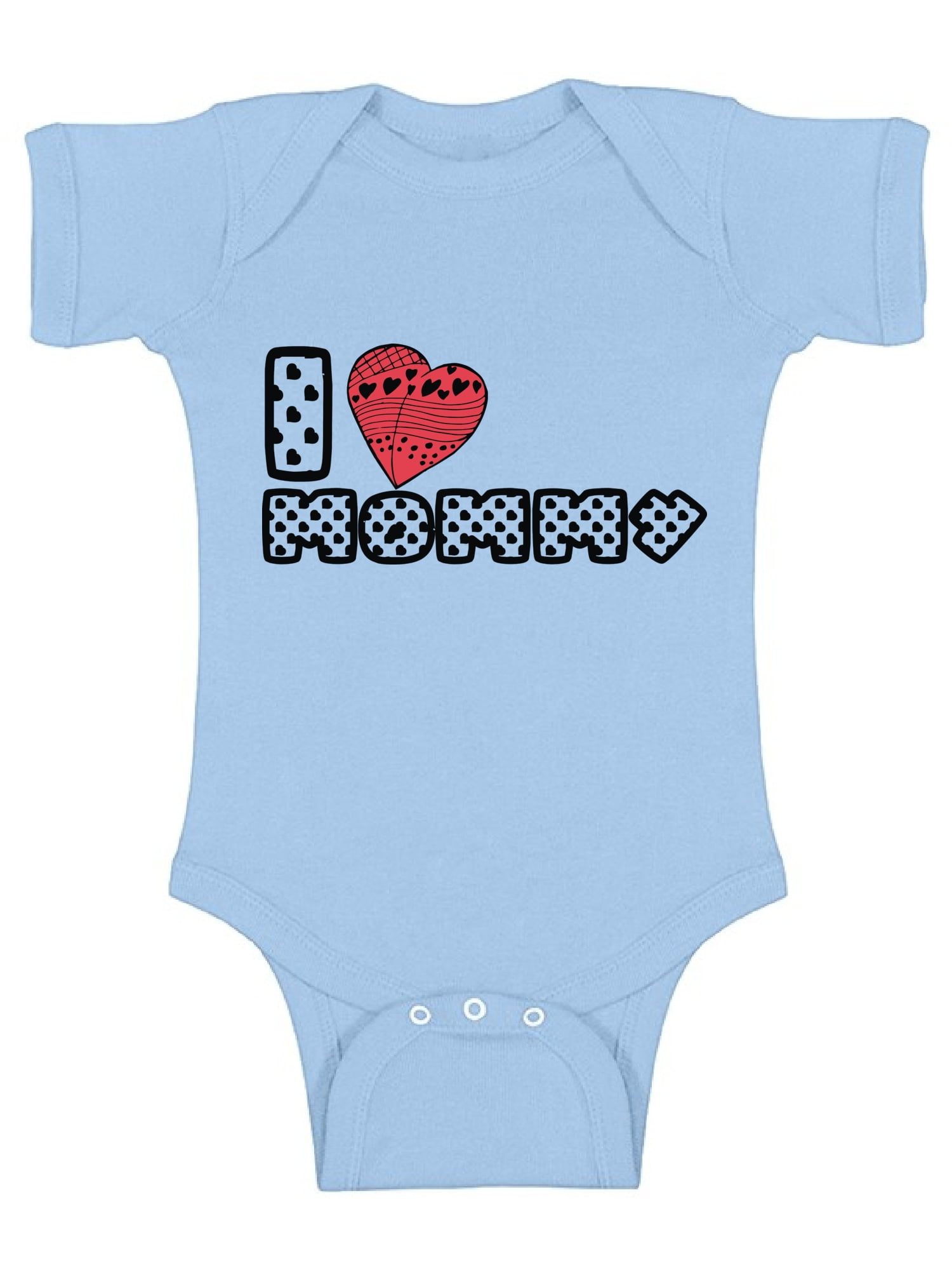 Awkward Styles I Love Mommy Bodysuit Red Heart One Piece Best Mom Ever Newborn Babies Clothes ...