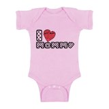 Awkward Styles I Love Mommy Bodysuit Red Heart One Piece Best Mom Ever ...