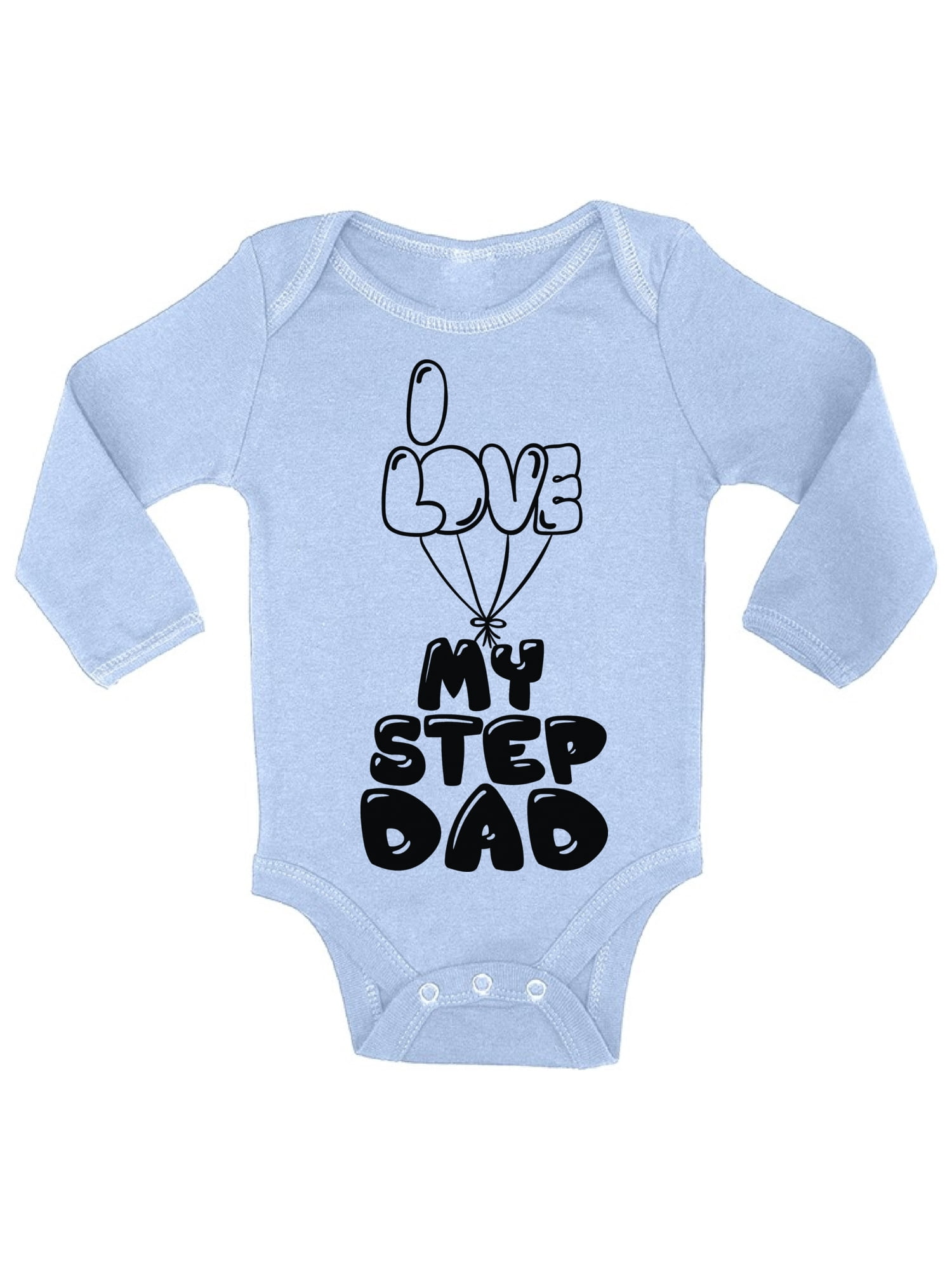 Awkward Styles I Love my Step Father Baby Bodysuit Long Sleeve Cute ...