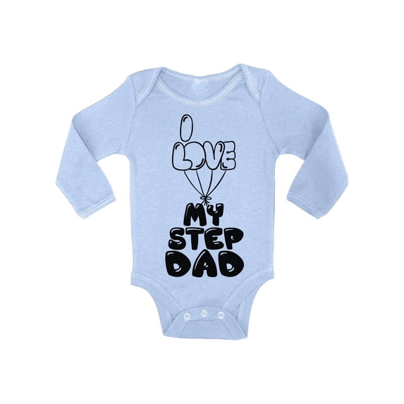 Awkward Styles I Love my Step Father Baby Bodysuit Long Sleeve Cute ...