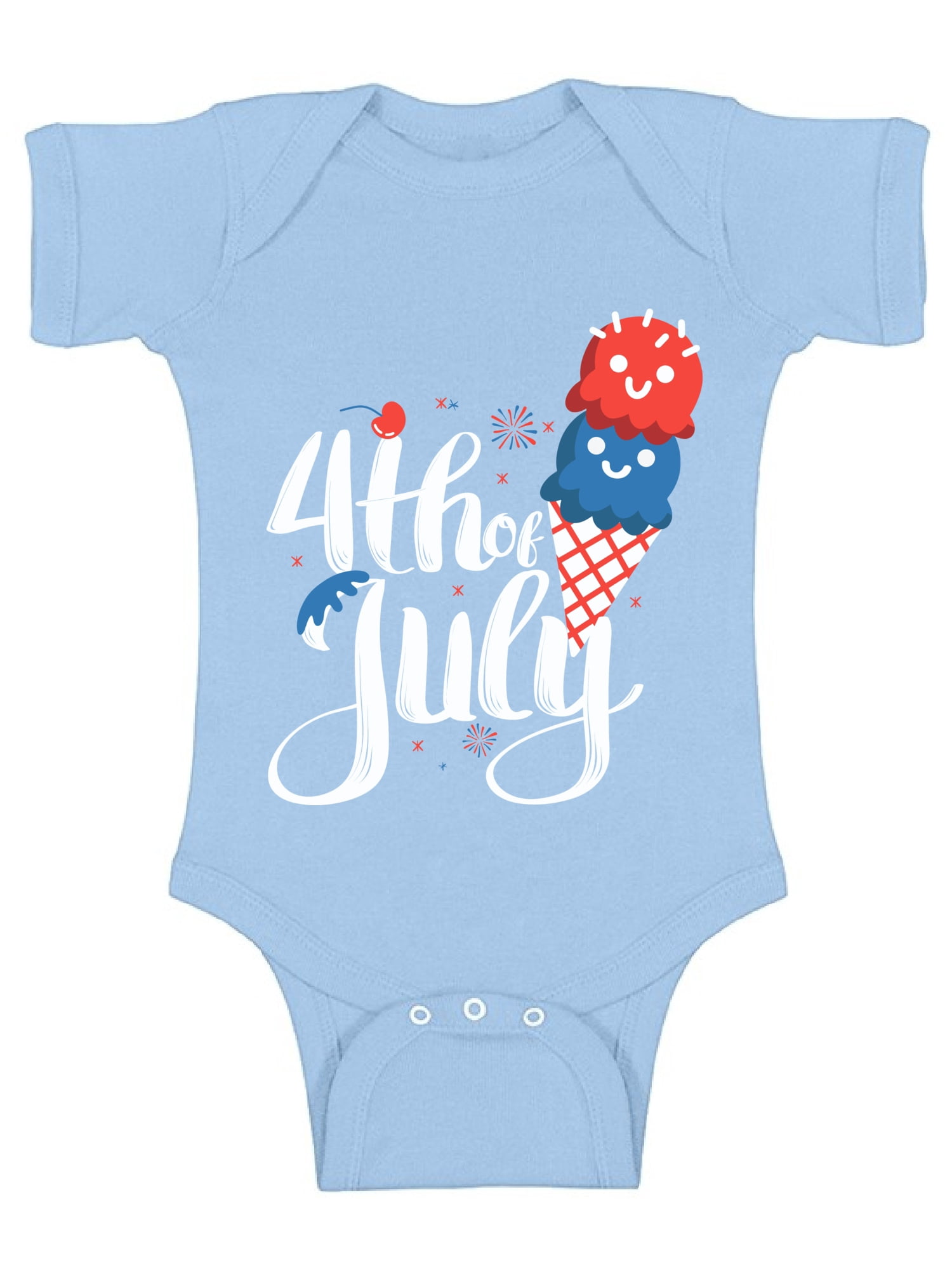 Awkward Styles Ice Cream One Piece Ice Cream Bodysuit Memorial Day ...