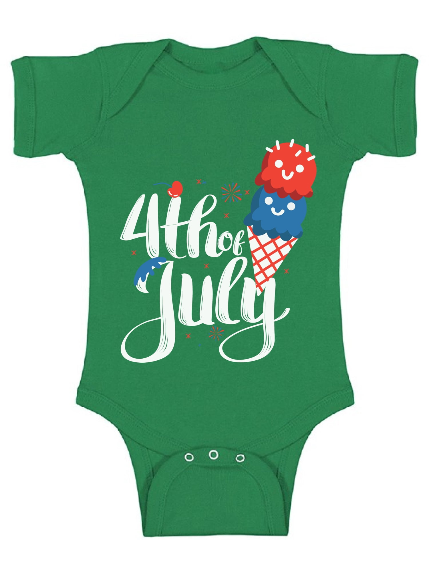 Awkward Styles Ice Cream One Piece Ice Cream Bodysuit Memorial Day ...