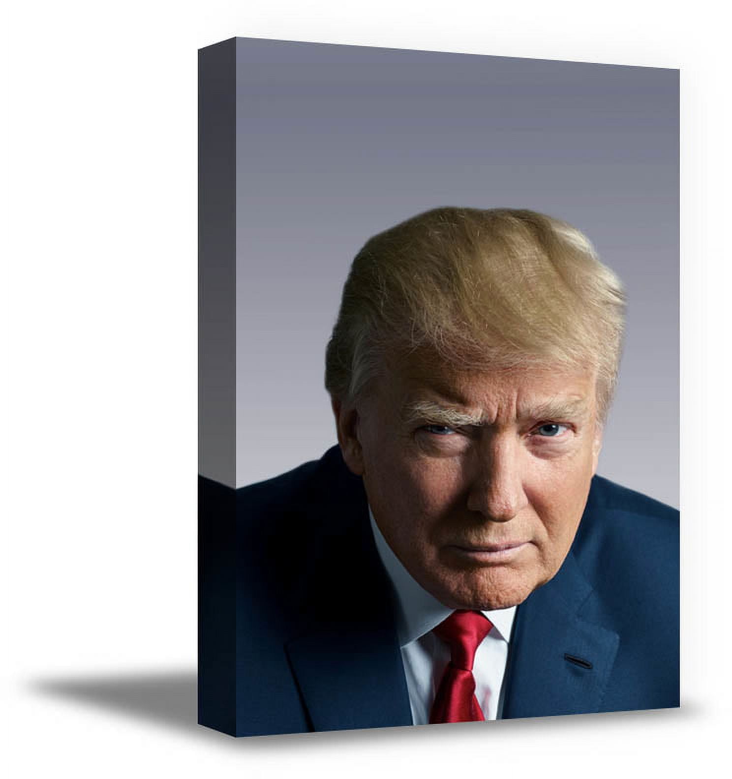 Awkward Styles Iconic Donald Trump Poster Portrait Patriotic Canvas ...