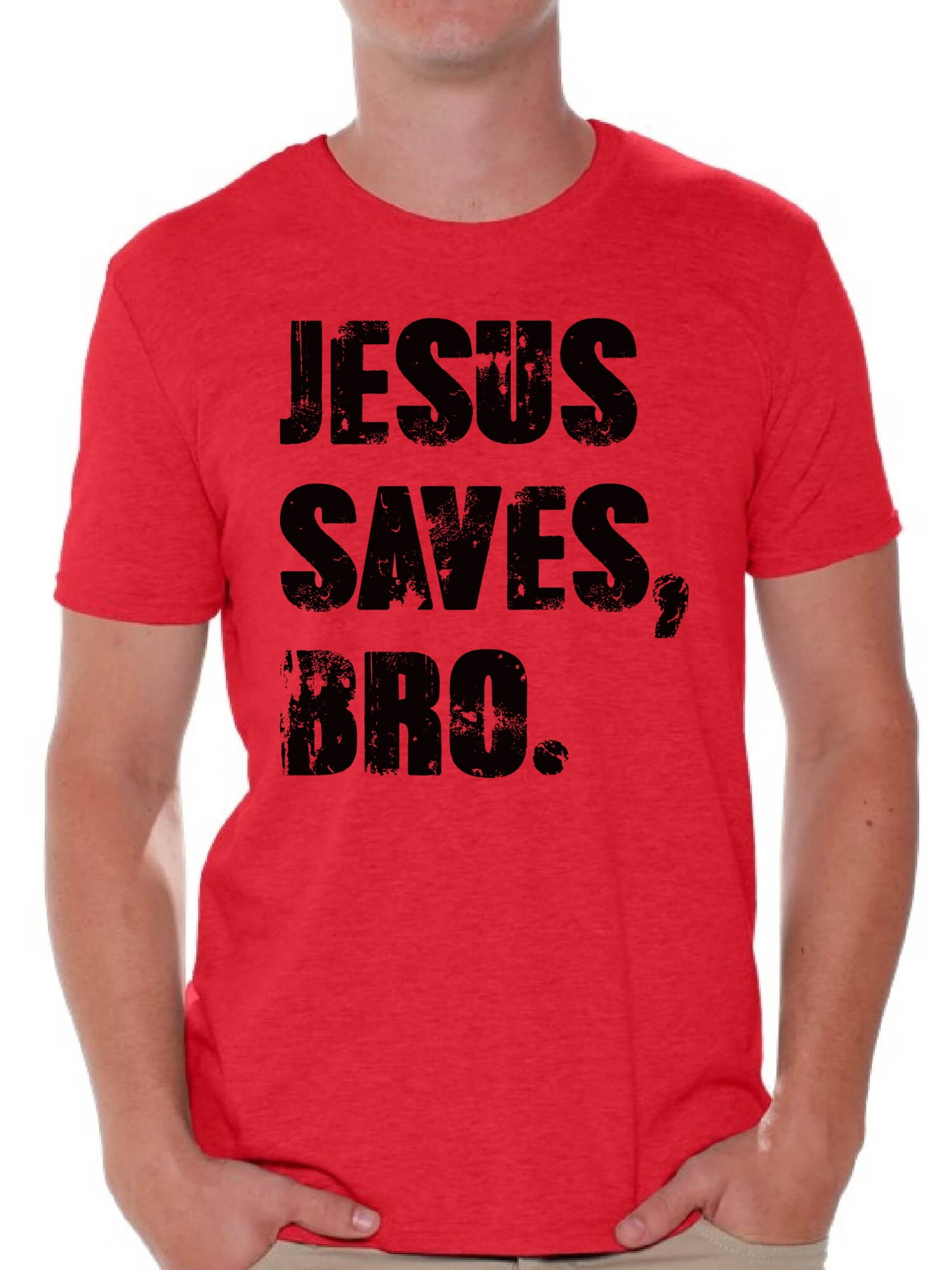 Awkward Styles Jesus Saves Bro T Shirt for Men Black Mens Shirts ...