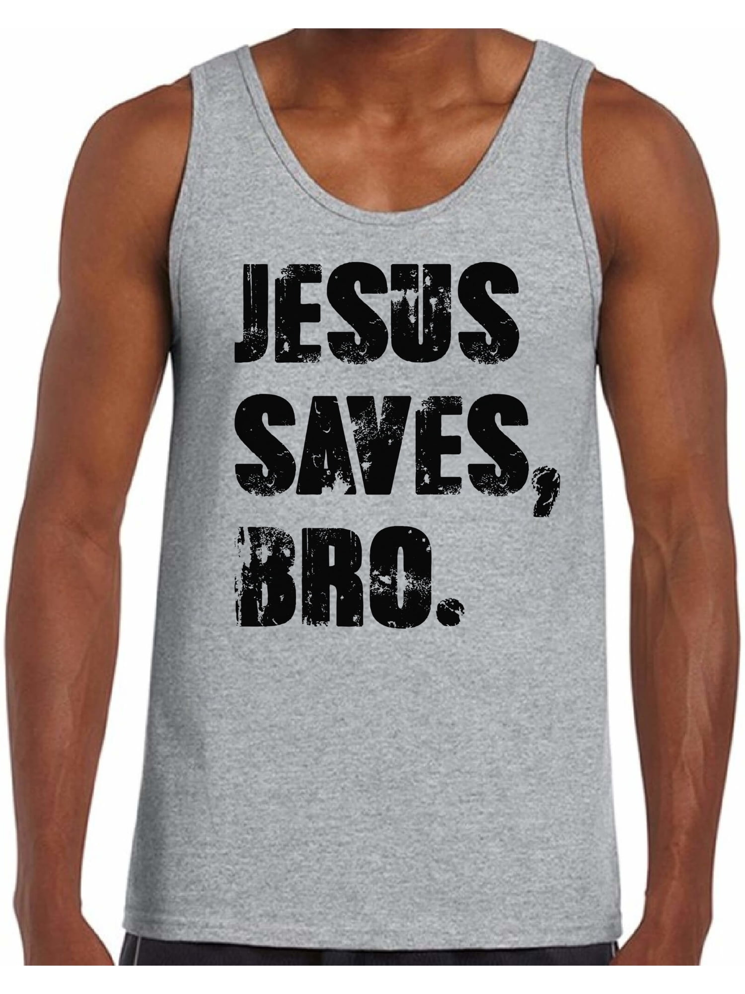 Awkward Styles Jesus Saves Bro Tank Top Shirt for Men Black Mens Tanks ...