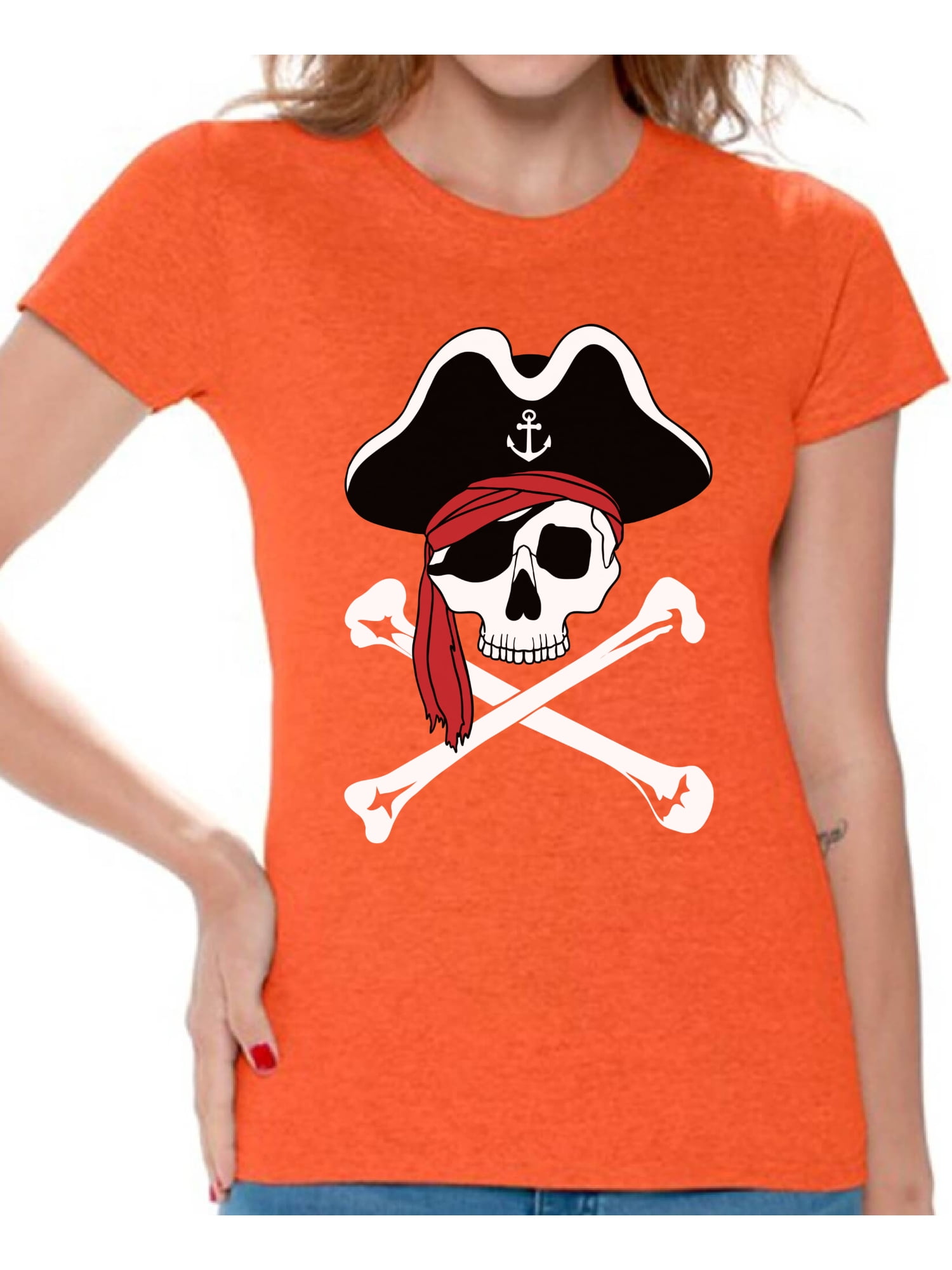 Awkward Styles Jolly Roger Skull Tshirt for Women Jolly Roger Skull ...