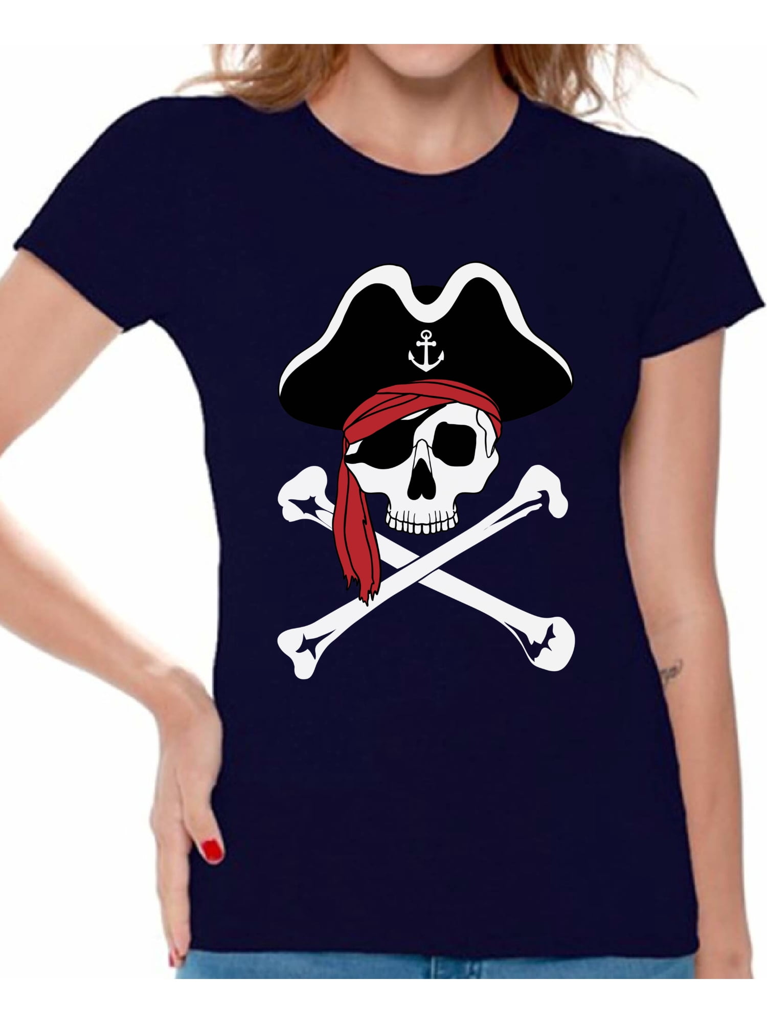 Awkward Styles Jolly Roger Skull Tshirt for Women Jolly Roger Skull ...