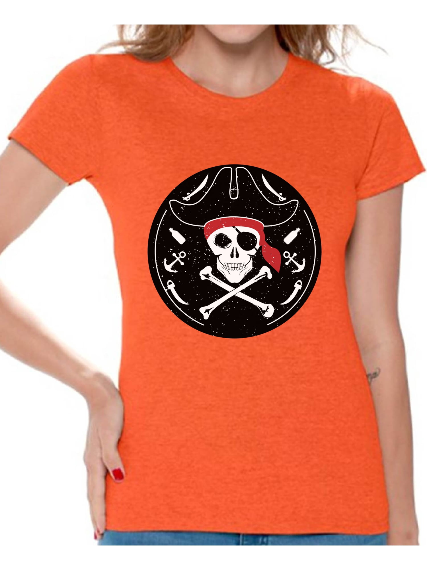 Awkward Styles Jolly Roger Tshirt for Women Pirate Skull Shirt Jolly ...