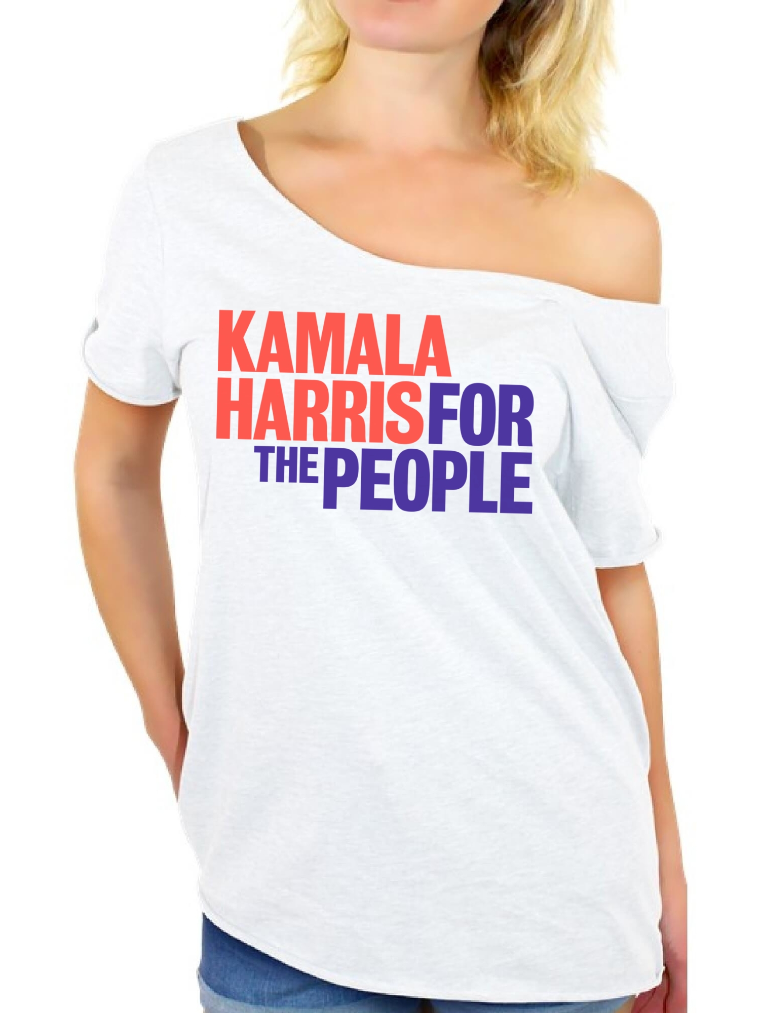 Awkward Styles Kamala Harris Ladies Off The Shoulder Shirt Kamala for ...