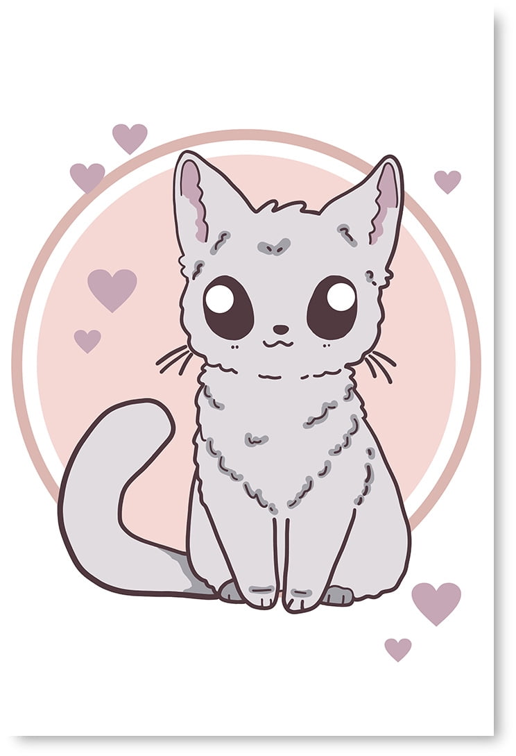 Awkward Styles Kawaii Wall Decor Cute Kawaii Animals Kids Wall Art Kids ...