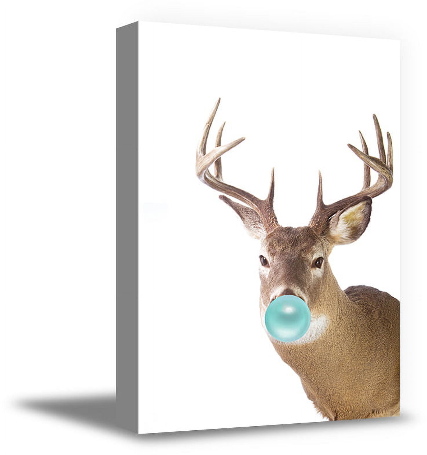 Awkward Styles Kids Room Decor Deer Blows Blue Bubble Gum Kids Room ...