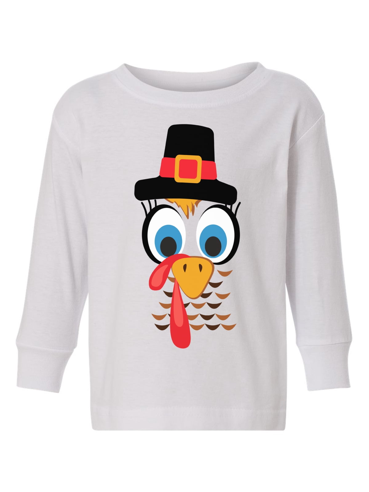 Awkward Styles Kids Thanksgiving Sweaters Toddler Turkey Face Long ...
