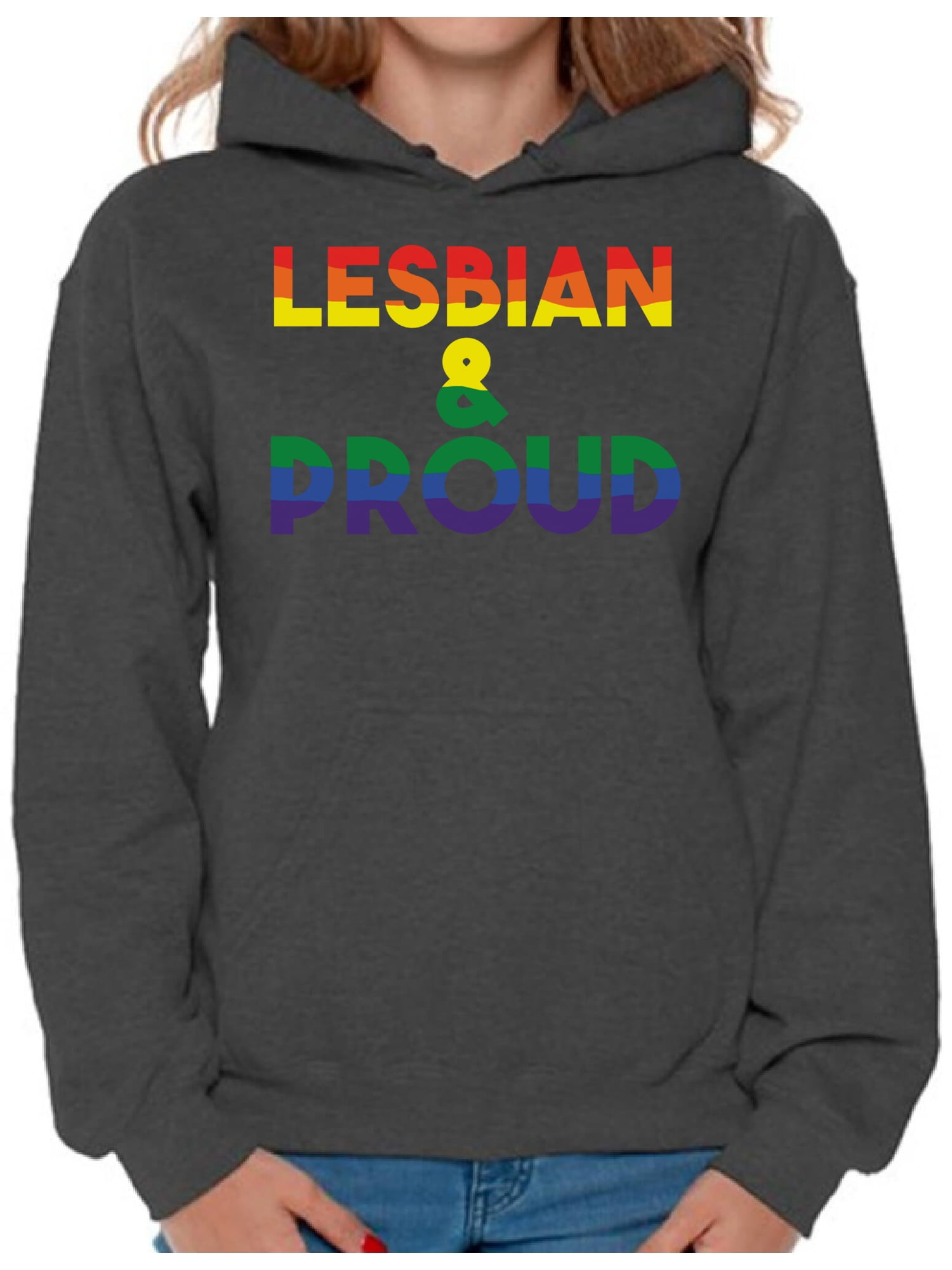 Awkward Styles Lesbian & Proud Hooded Sweatshirt LGBTQ Hoodies for ...