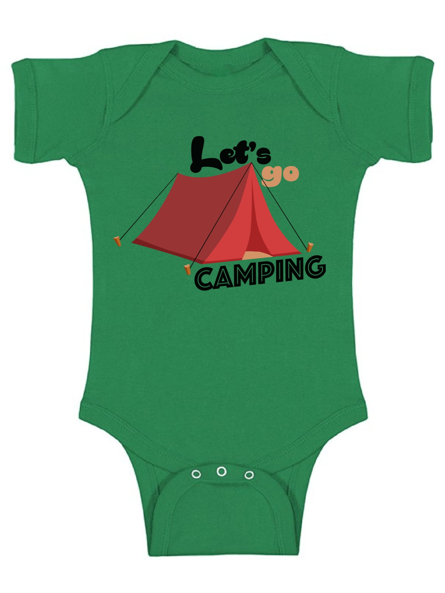Awkward Styles Let's Go Camping Bodysuit Short Sleeve for Newborn Baby ...