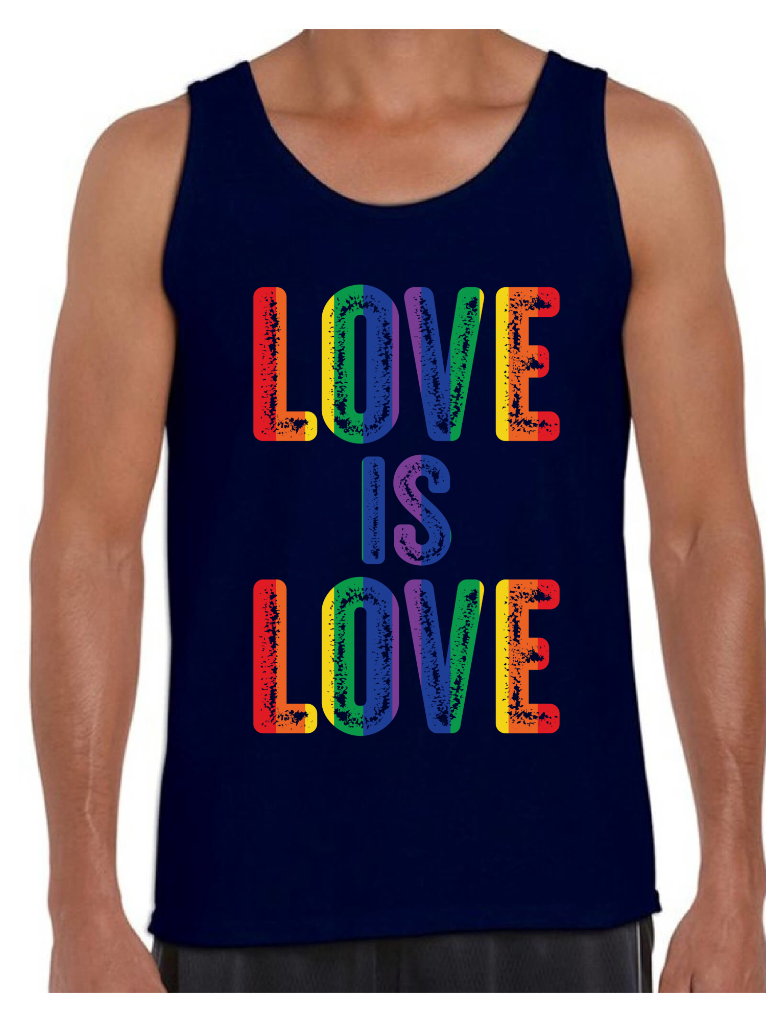 Awkward Styles Love is Love Tank Top for Men LGBTQ Muscle Shirt Gay ...