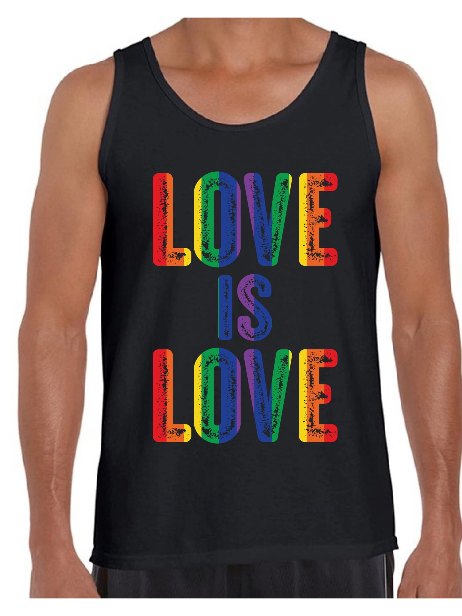 Awkward Styles Love is Love Tank Top for Men LGBTQ Muscle Shirt Gay ...
