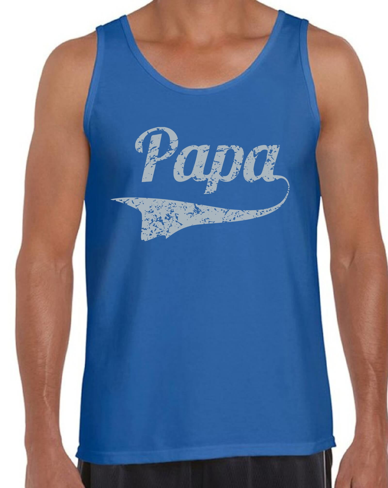 Awkward Styles Men's Papa Graphic Tank Tops Vintage Father`s Day Gift ...