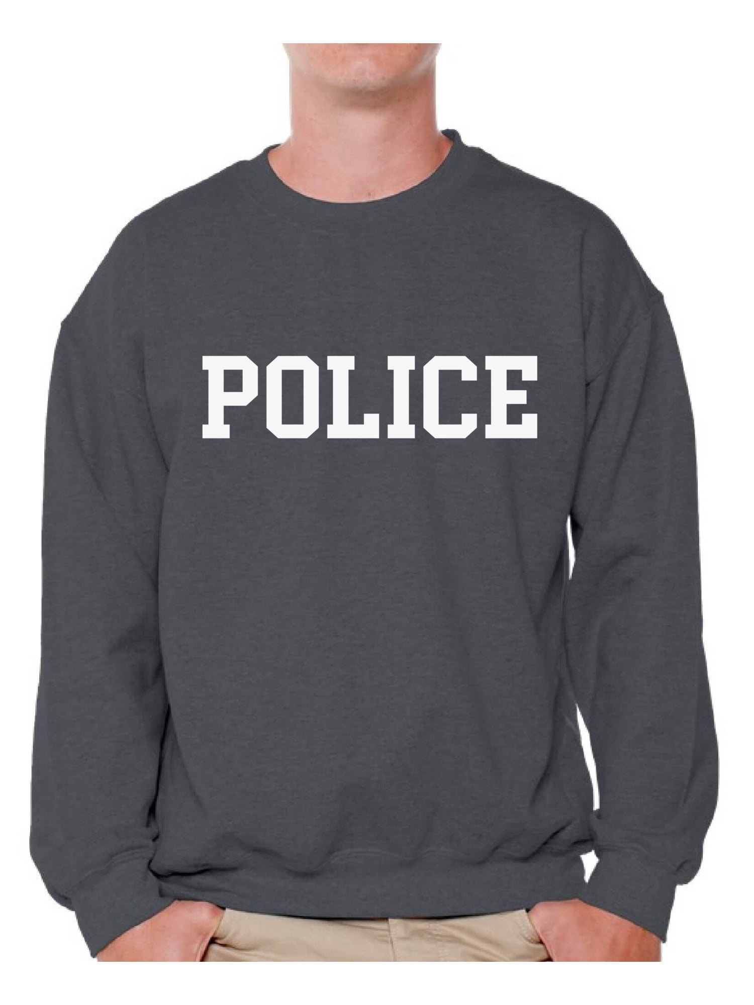 Awkward Styles Men's Police Sweatshirt Police Gifts for Him Police Men ...