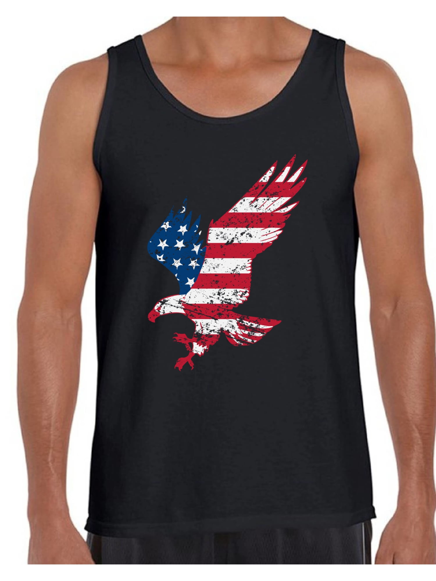 Awkward Styles Men's USA Flag Eagle Patriotic Graphic Tank Tops ...