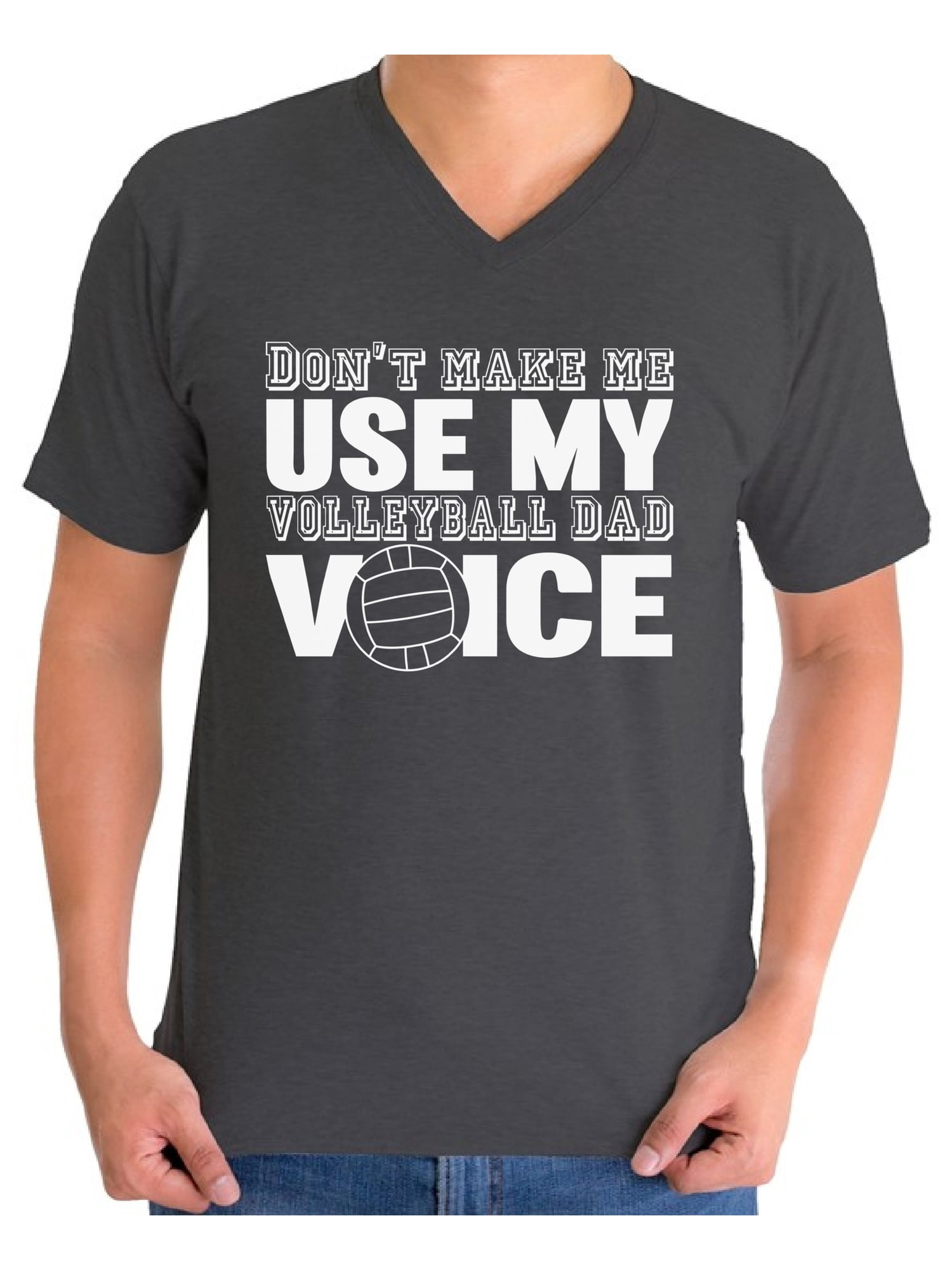 Awkward Styles Men's Volleyball Dad Voice Sporty Father`s Graphic V ...