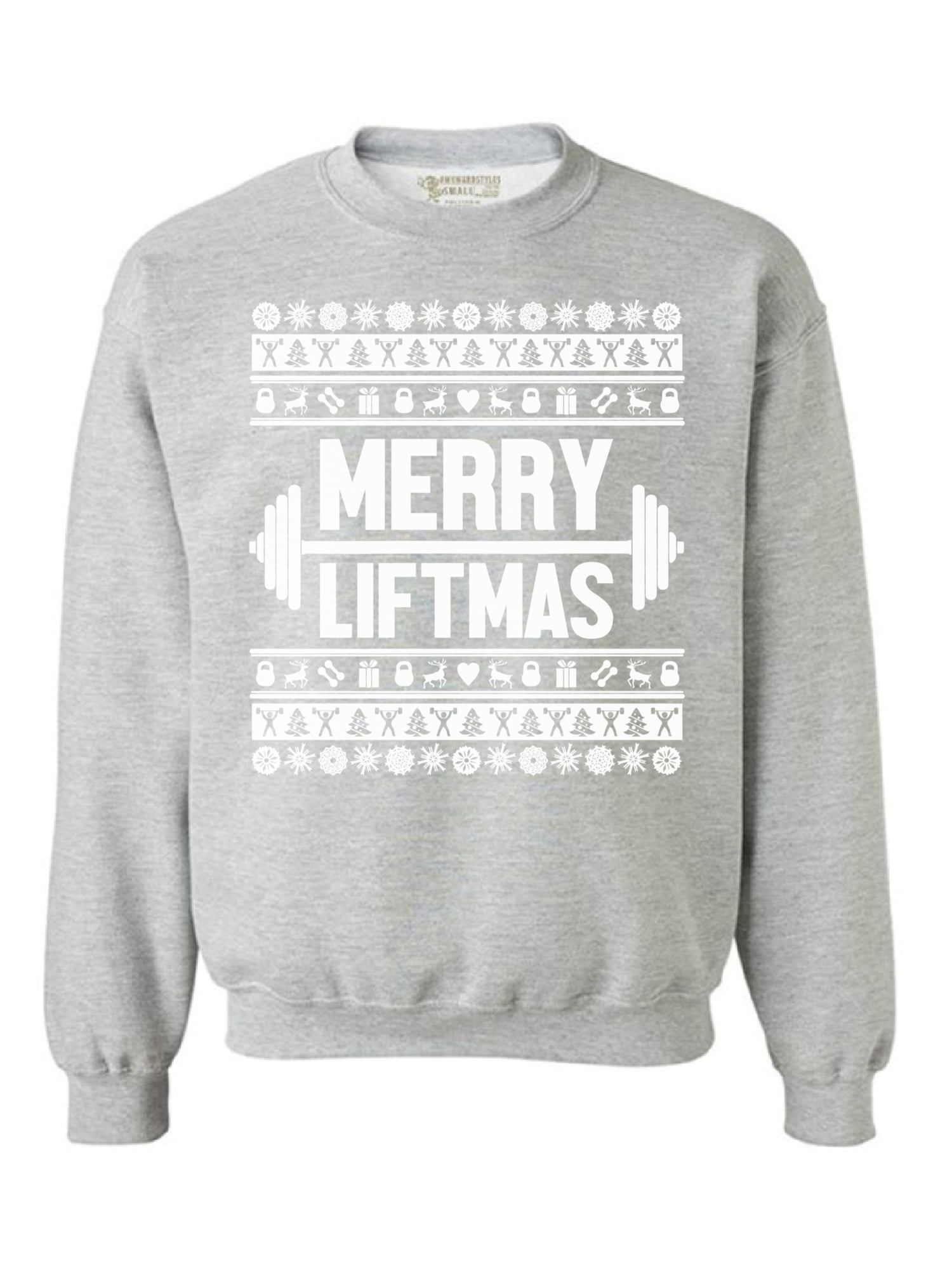 Awkward Styles Merry Liftmas Christmas Sweatshirt Funny Christmas ...