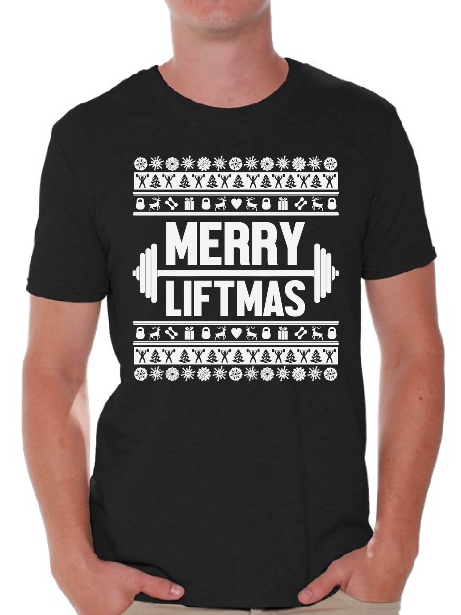 Awkward Styles Merry Liftmas Shirt Merry Liftmas Christmas Tshirts for ...