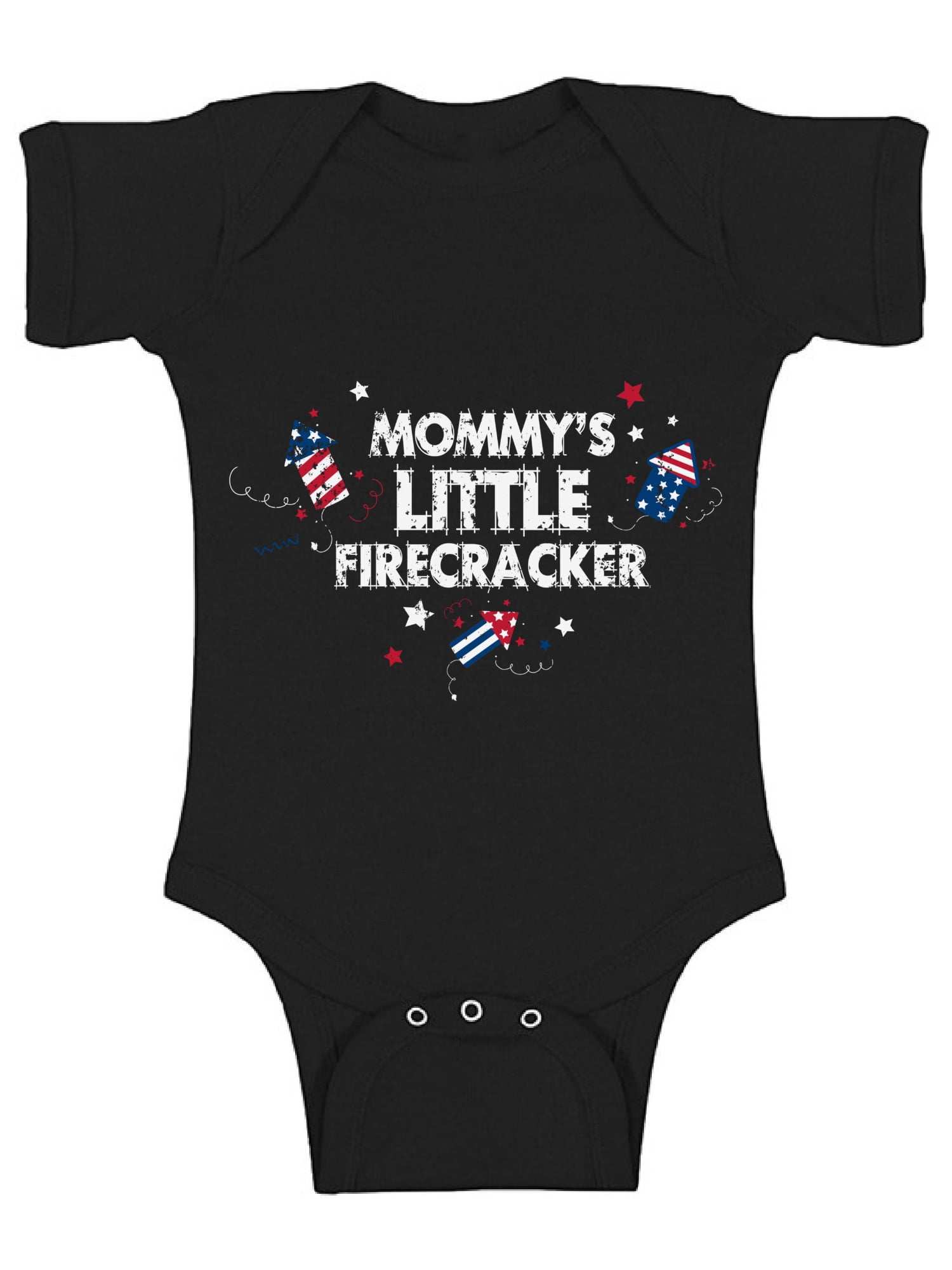 Awkward Styles Mommy's Little Firecracker Baby Bodysuit Short Sleeve ...