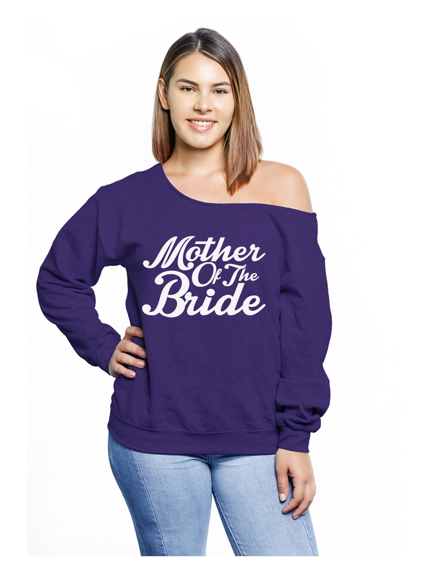 Awkward Styles Mother Of The Bride Off Shoulder Sweatshirt Plus Size ...