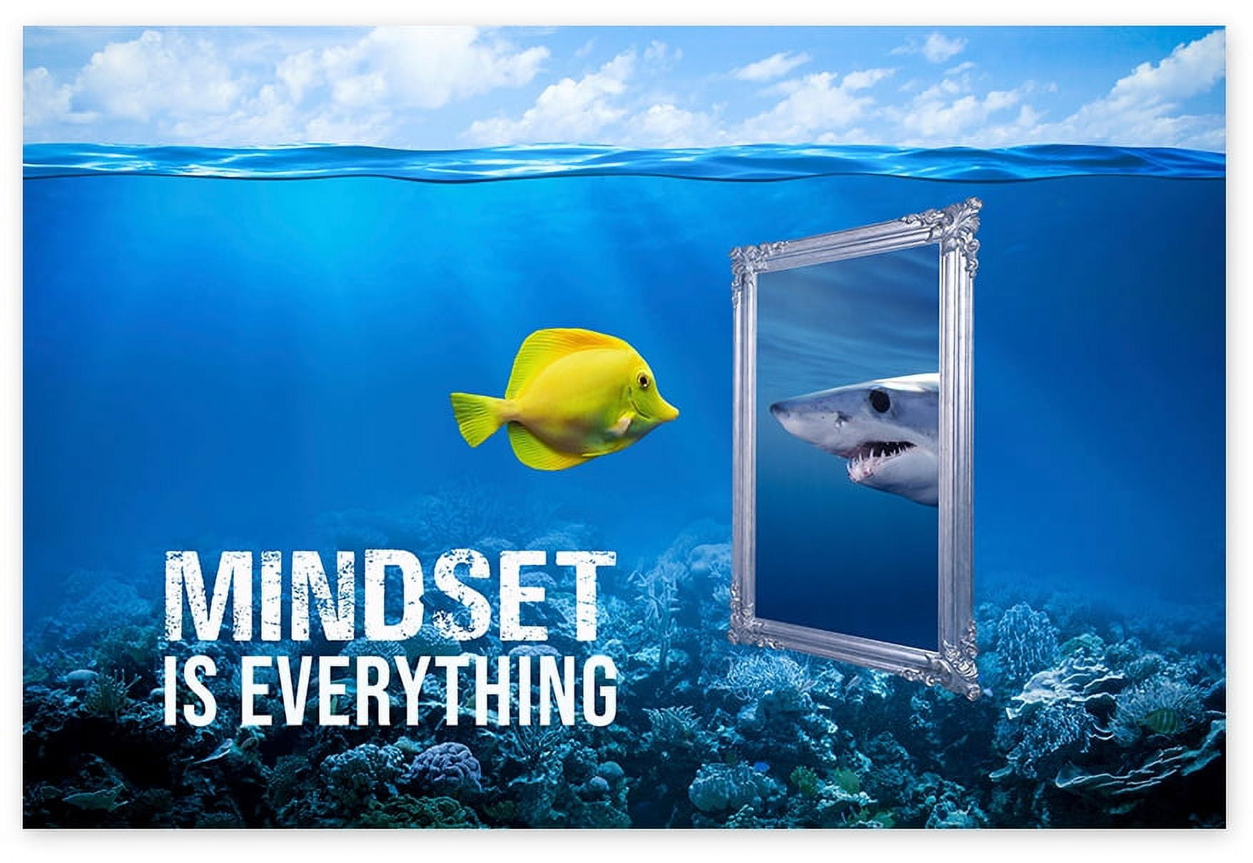 Awkward Styles Motivational Posters Mindset is Everything Fish Shark ...