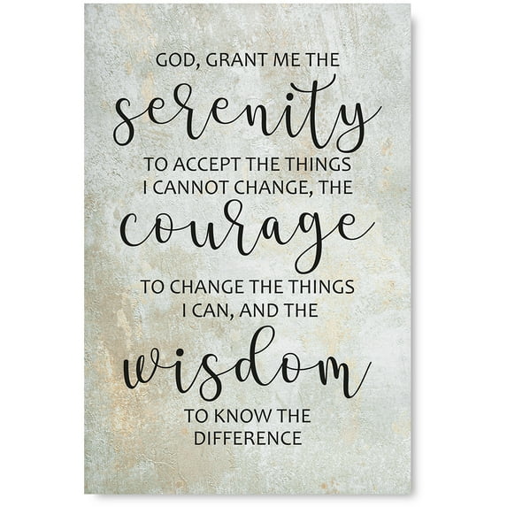 Awkward Styles Motivational Wall Art Inspirational Quotes God Grant Me ...