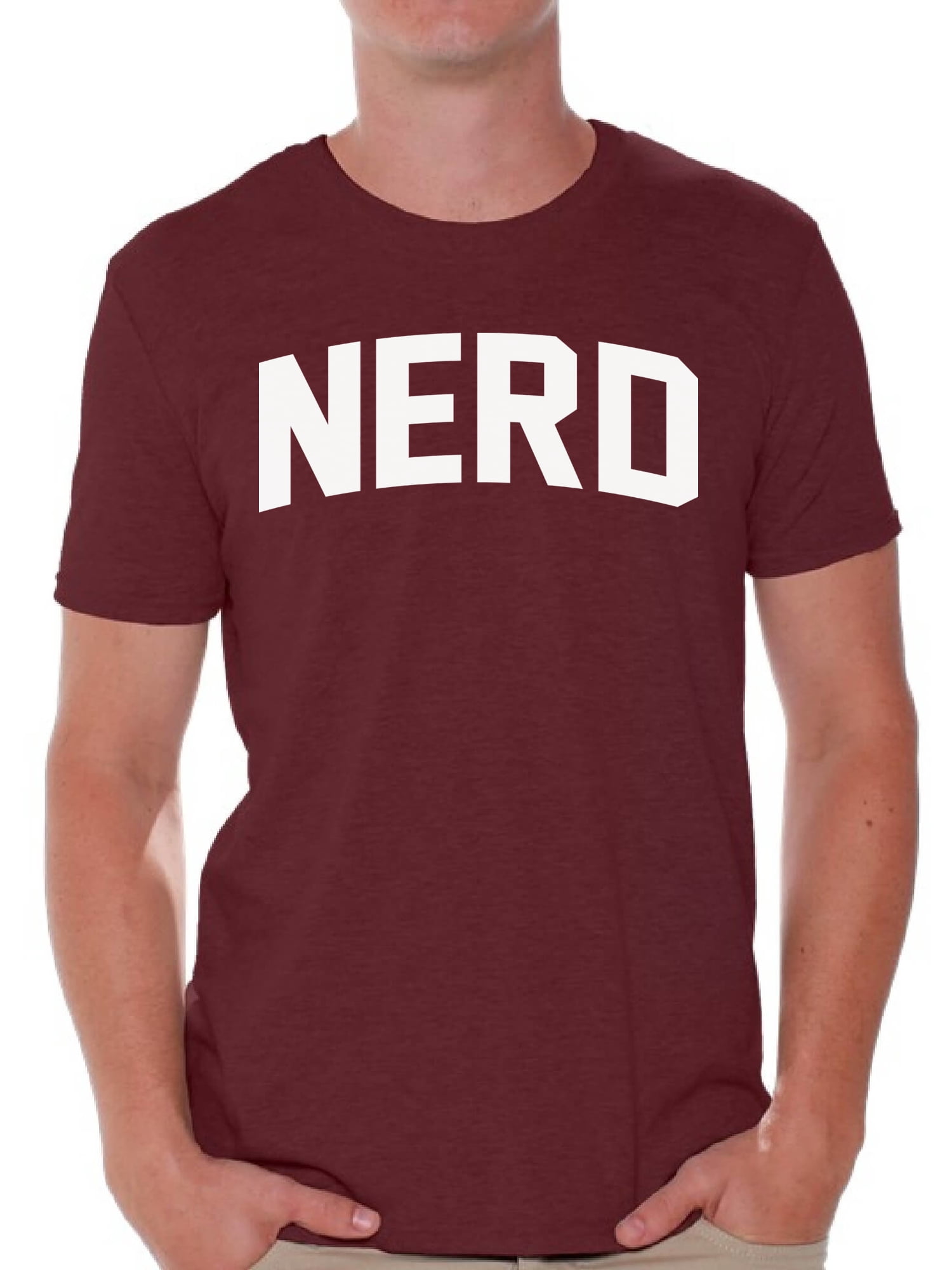 Awkward Styles Nerd Shirt for Men Nerd White Prints Cute Birthday Gifts ...