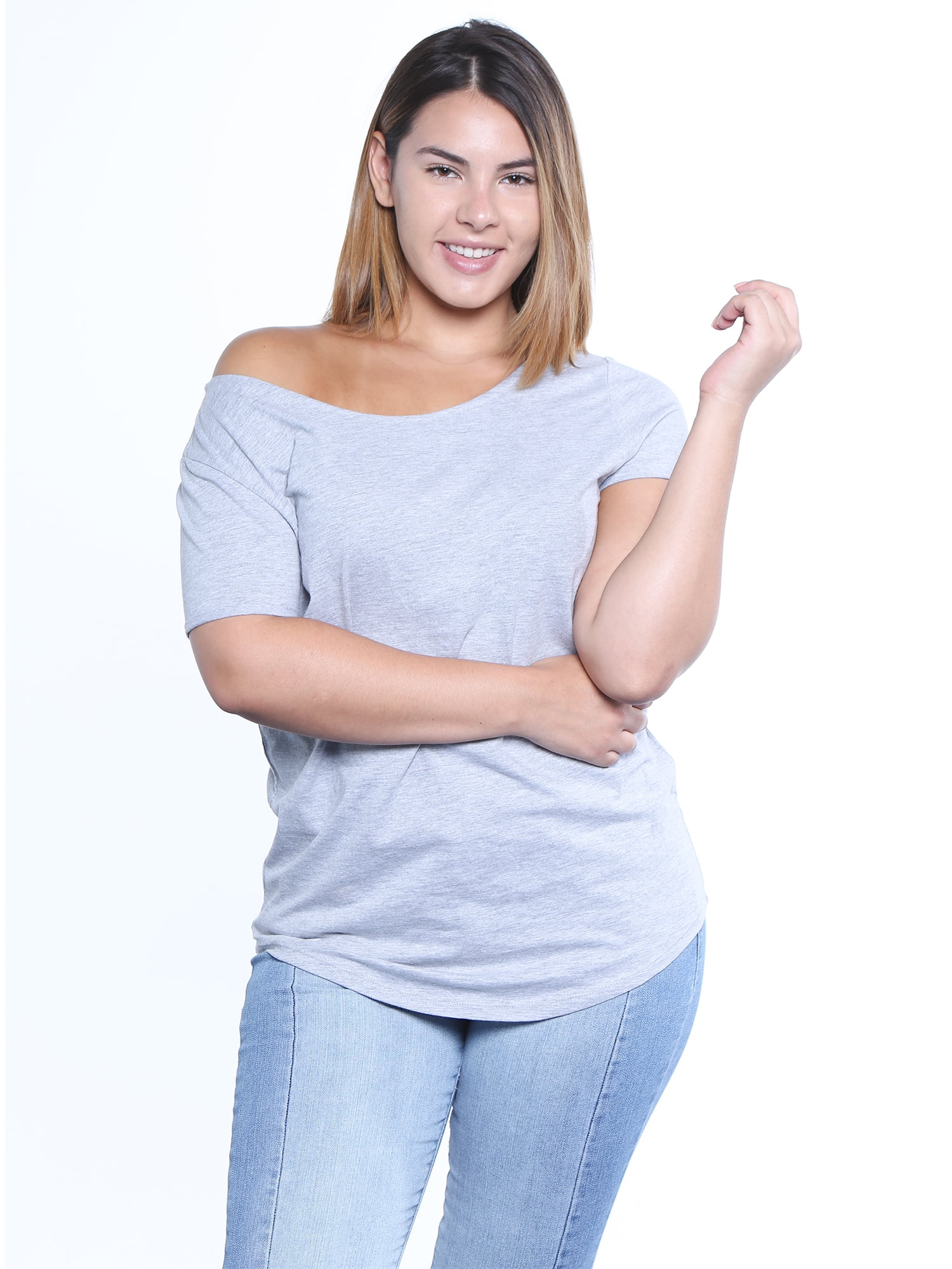 Awkward Styles Off The Shoulder Shirt Oversized Shirt for Women Cute ...