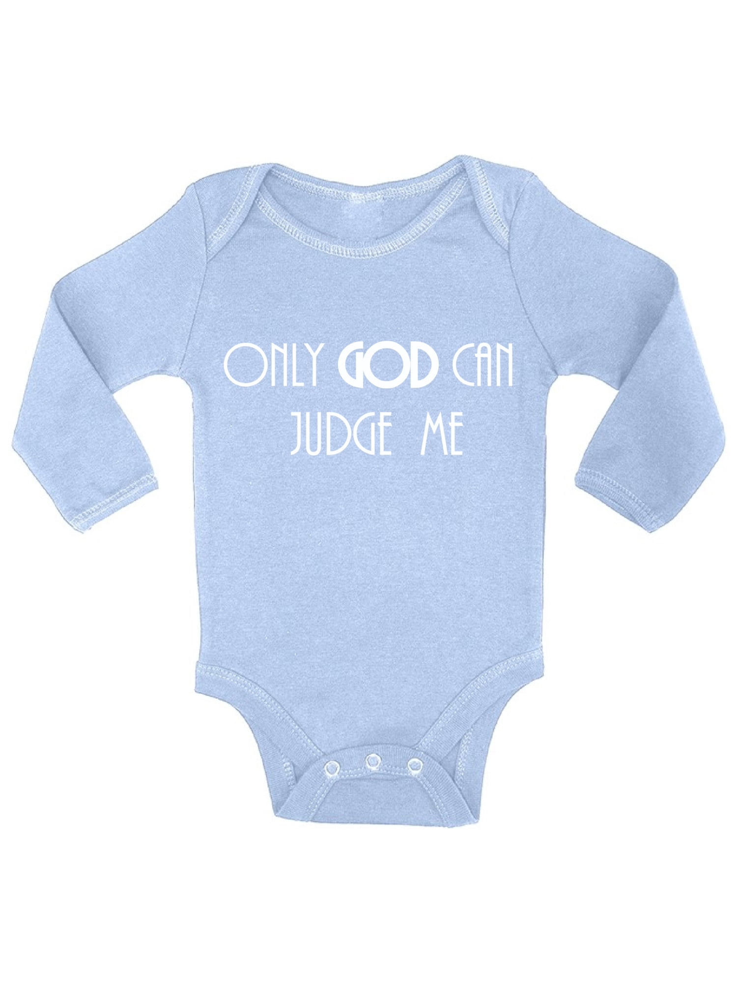 Awkward Styles Only God Can Judge Me Baby Bodysuit Long Sleeve for ...