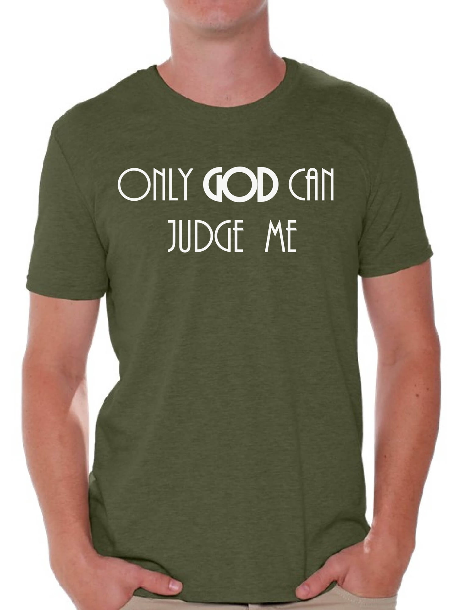 Awkward Styles Only God Can Judge Me T Shirt for Men Christian Mens ...