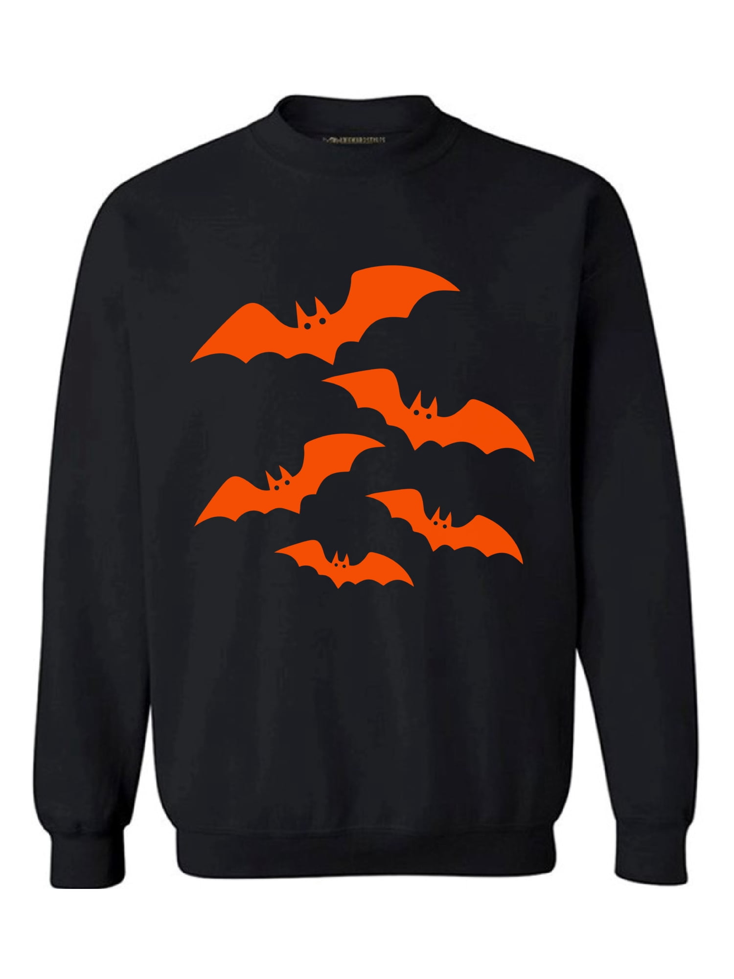 Awkward Styles Orange Bats Sweatshirt Halloween Bats Sweater for Men ...
