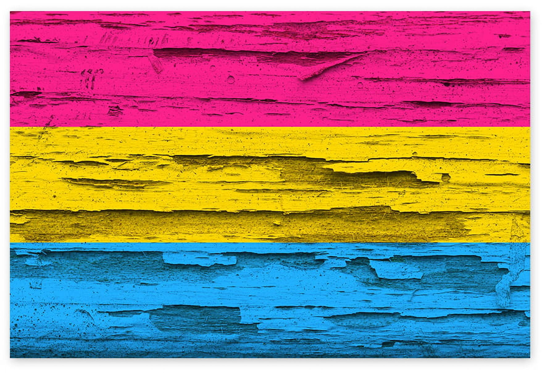 Awkward Styles Pansexual Pride Flag Framed Canvas Art Pansexual Flag ...