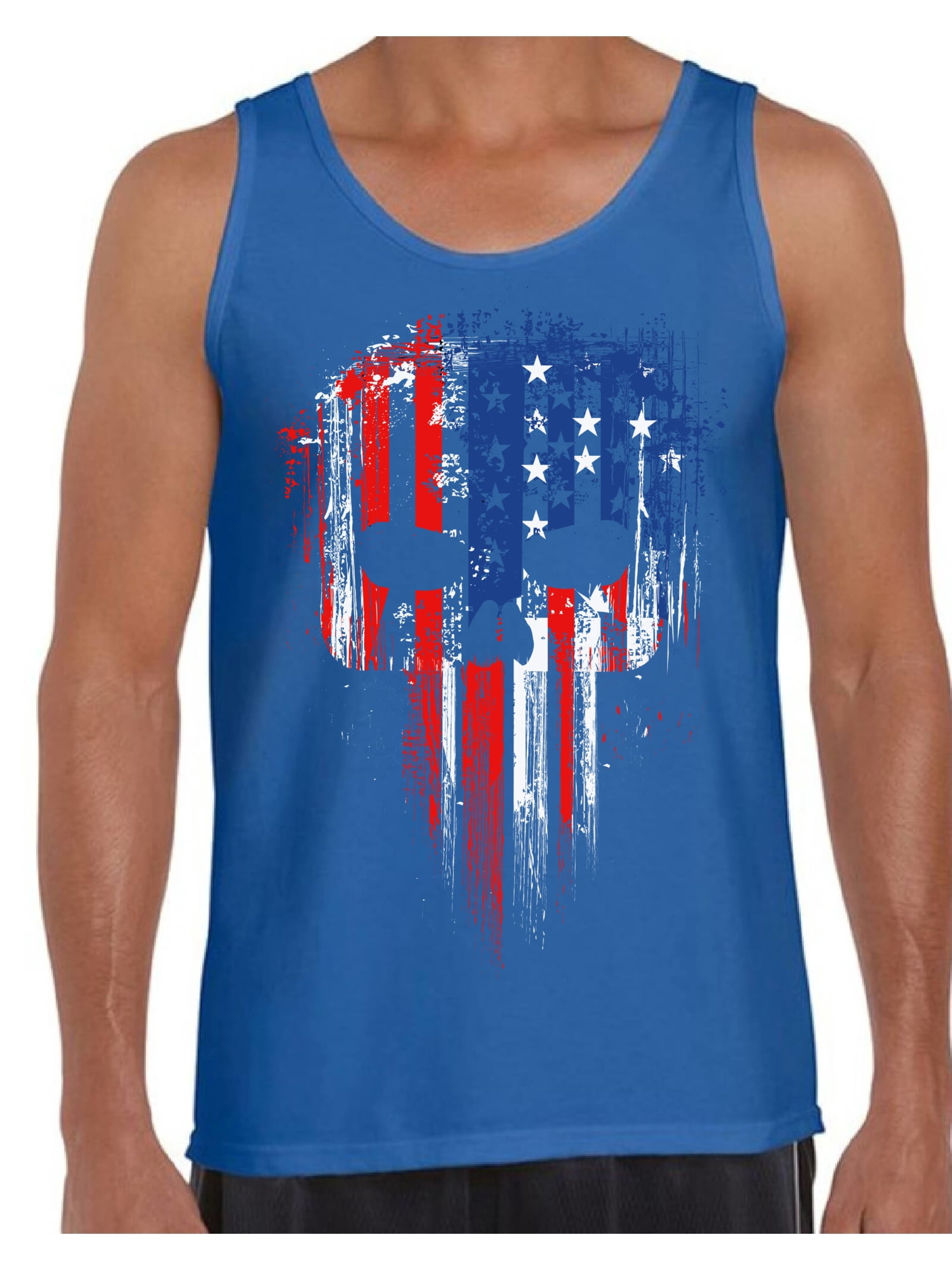 Awkward Styles Patriotic Tanks for Men Sniper Skull Tank Top for Him ...