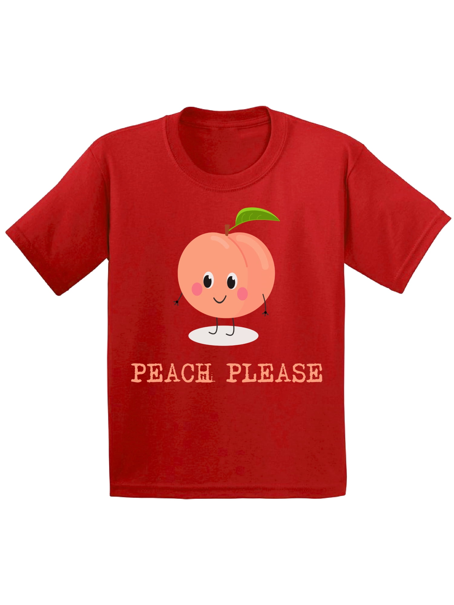 Awkward Styles Peach Please Youth T Shirt for Girls Shirts for Boys Funny Peach Kids Clothes ...